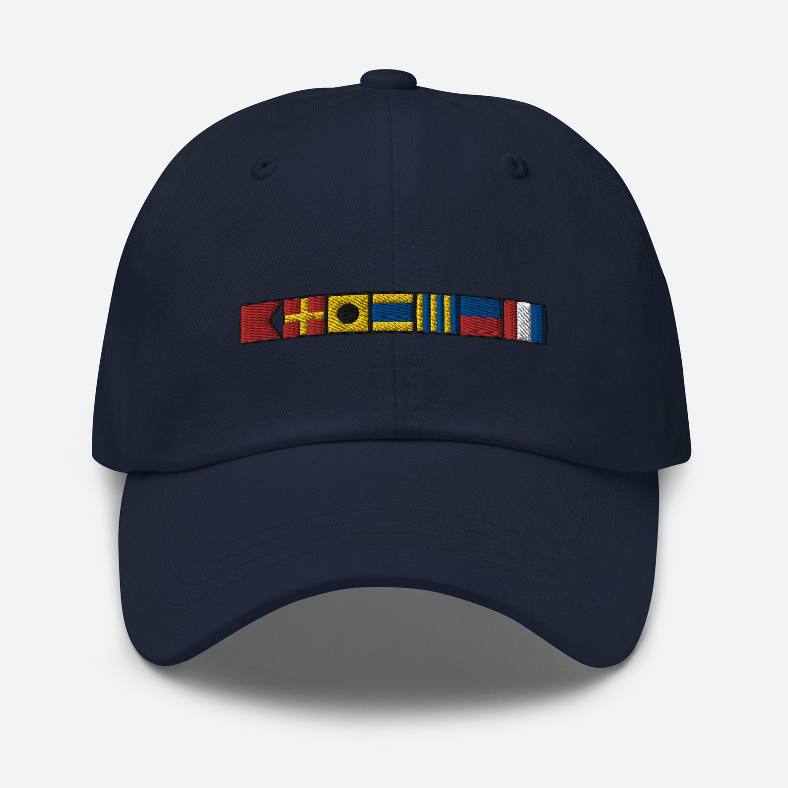 BRIDGET Spelled Out With Nautical Flags Dad Hat, Personalized Semaphore ...