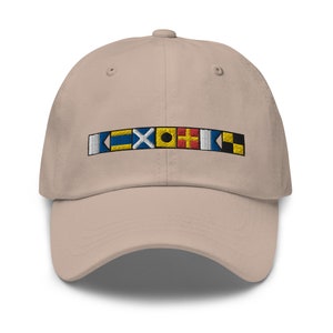 ADMIRAL Spelled Out With Nautical Signal Flags Dad Hat, Semaphore Flags ...