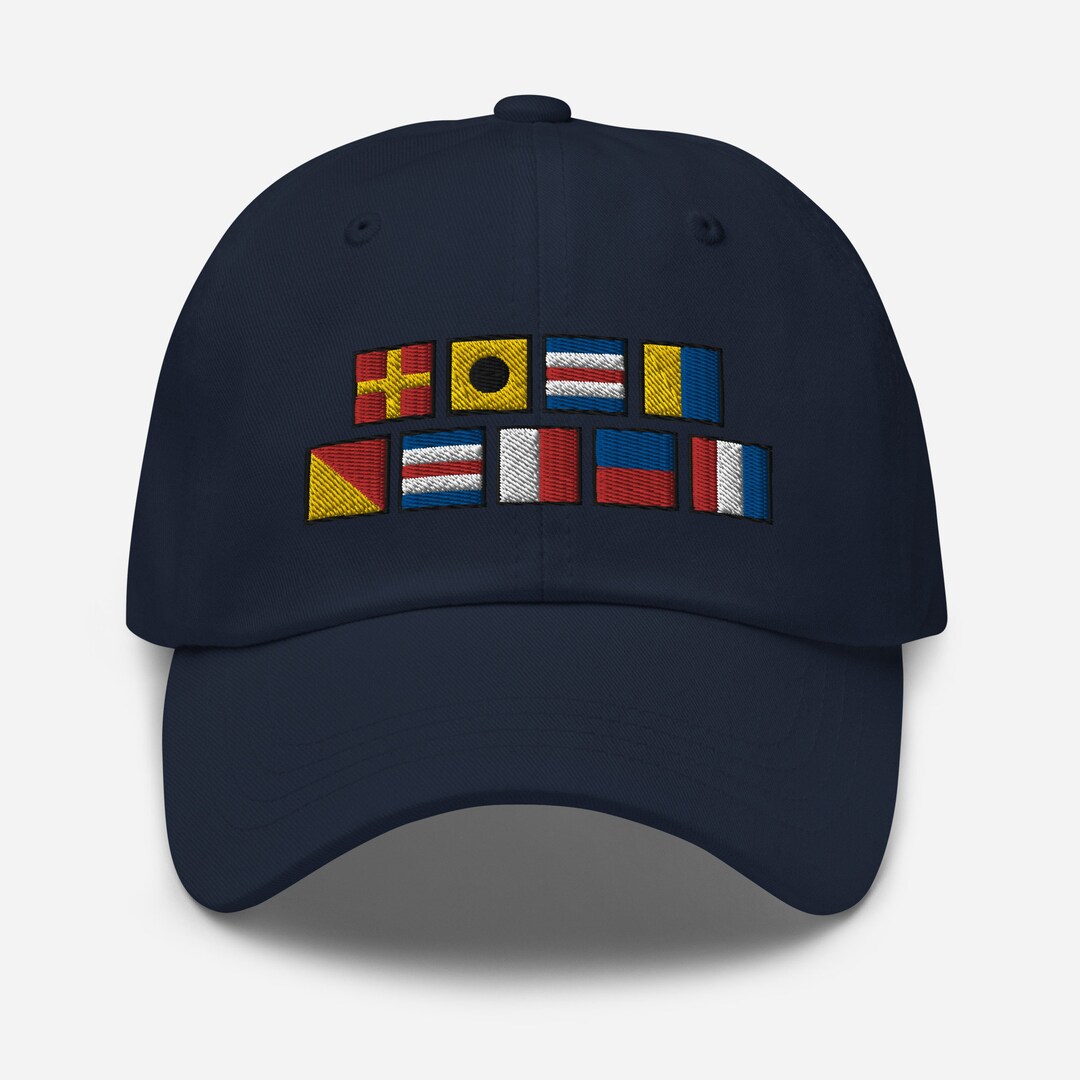 RICK OCHET Spelled Out With Nautical Signal Flags Dad Hat, Semephore ...