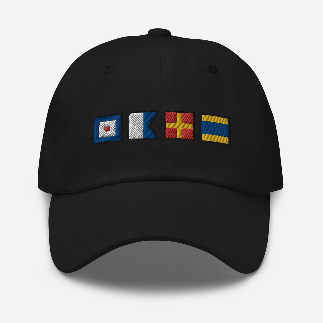WARD Spelled Out With Embroidered Nautical Flags Dad Hat, Personalized ...