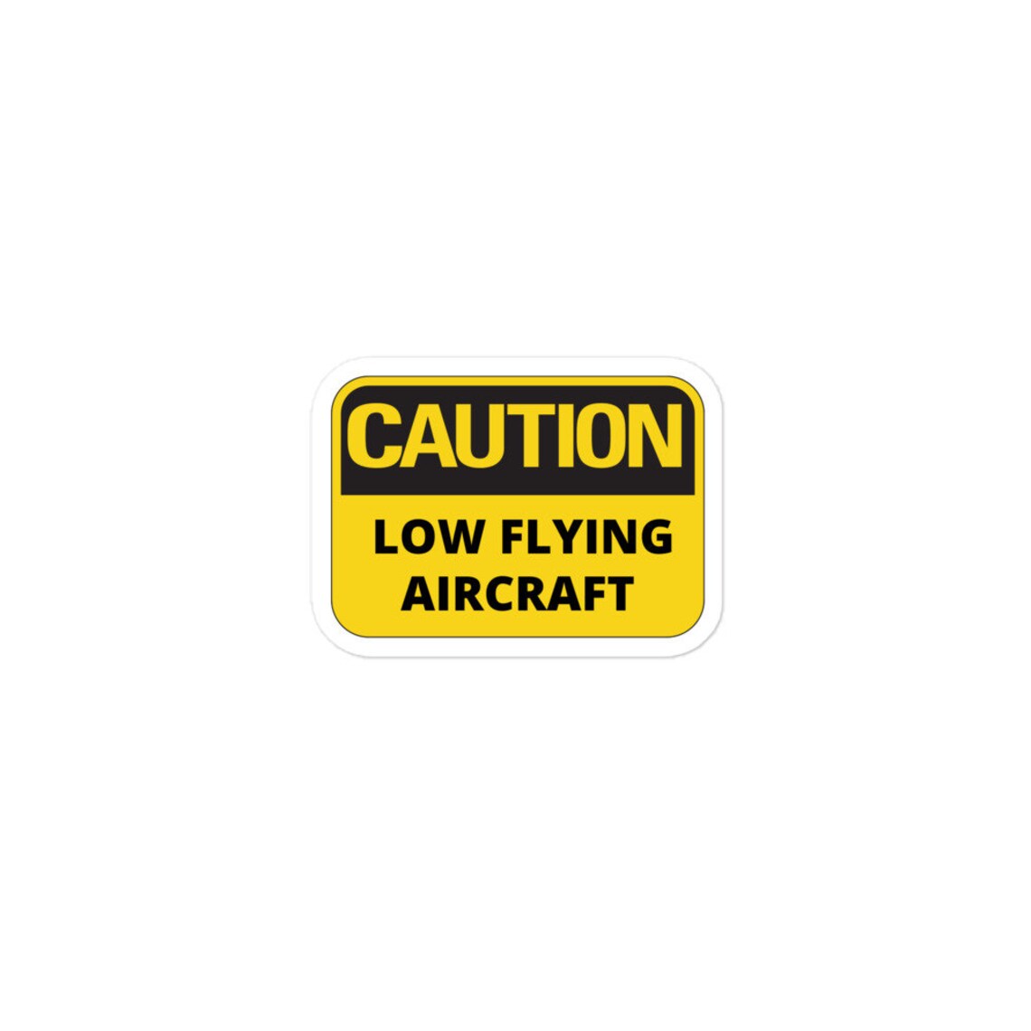 Low Flying Aircraft Sticker, Aviation Sticker, Ultralight Airplane ...