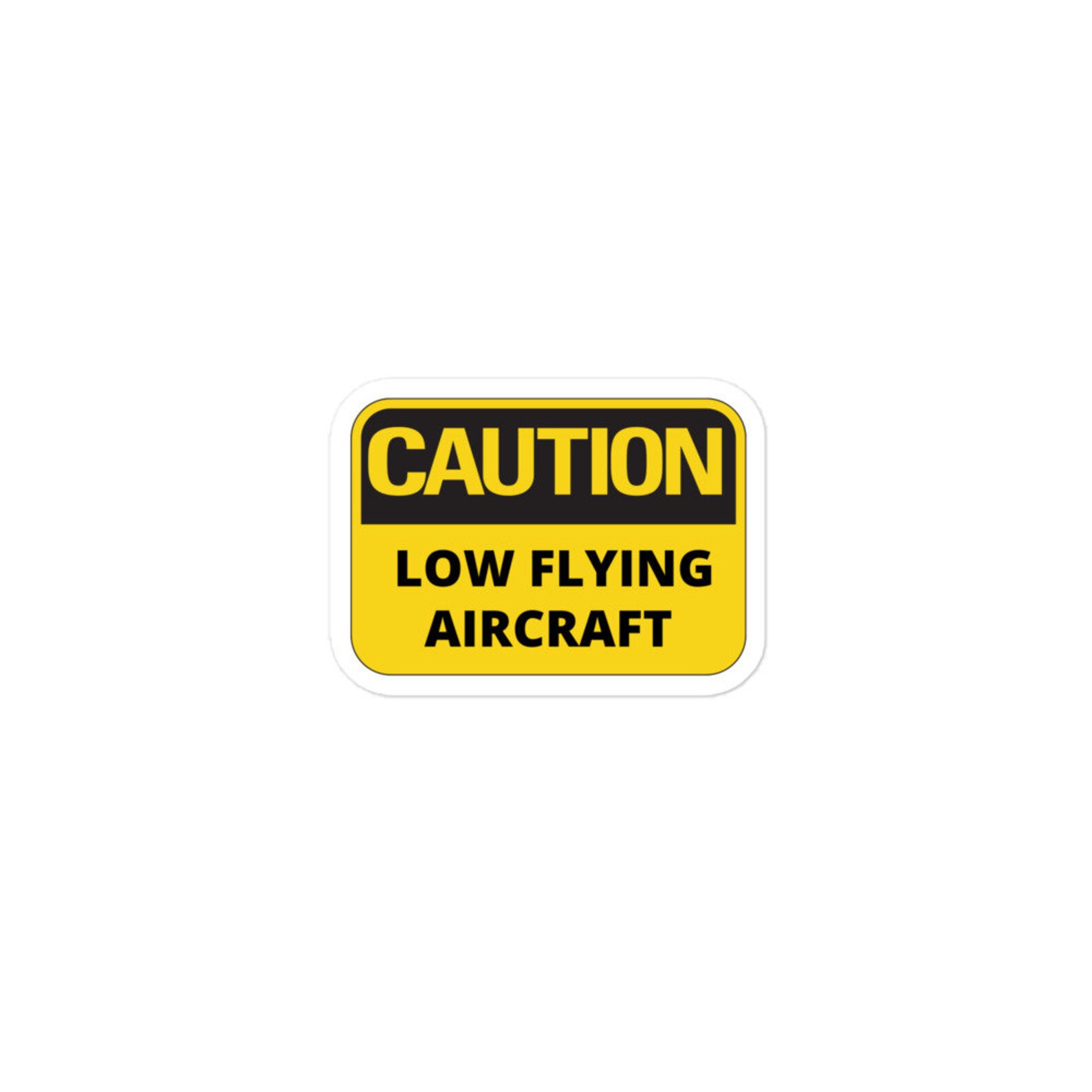 Low Flying Aircraft Sticker, Aviation Sticker, Ultralight Airplane ...