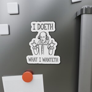 Humorous Shakespeare Die-cut Magnets, Fun Gifts for Literature Lovers ...