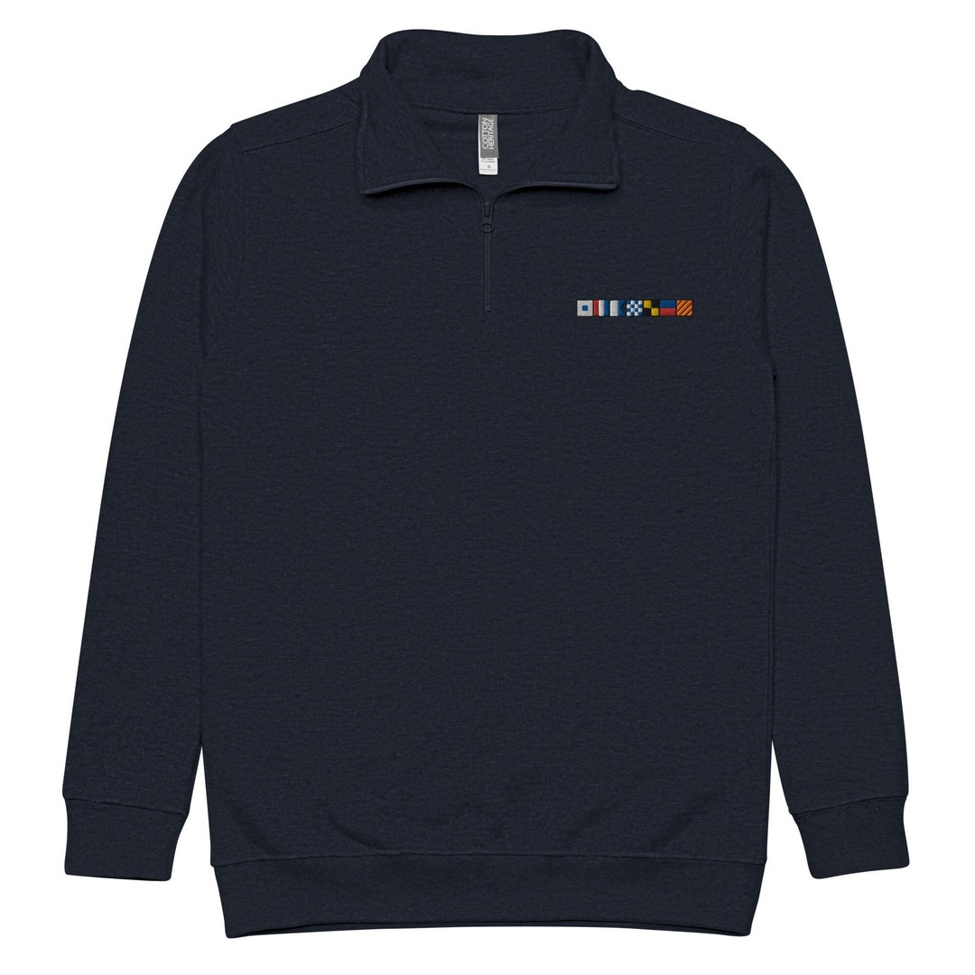 STANLEY Spelled Out With Nautical Signal Flags Unisex Fleece Pullover ...