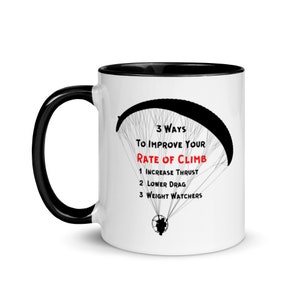 Funny Paramotor Pilot Mug With Color Inside, Ultralight Pilot Gift ...