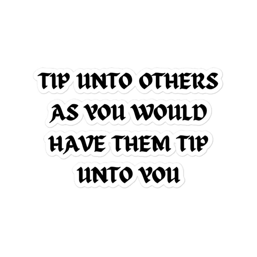 Funny Tip Jar Bubble-free Stickers, Tip Jar Label, Tip Jar Signs, Gift ...