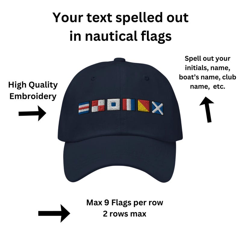 Custom Hats Nautical Flag - Etsy