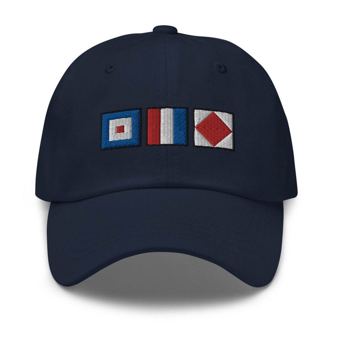 Personalized Nautical Flags Dad Hat, Custom Semaphore Flags Cap ...