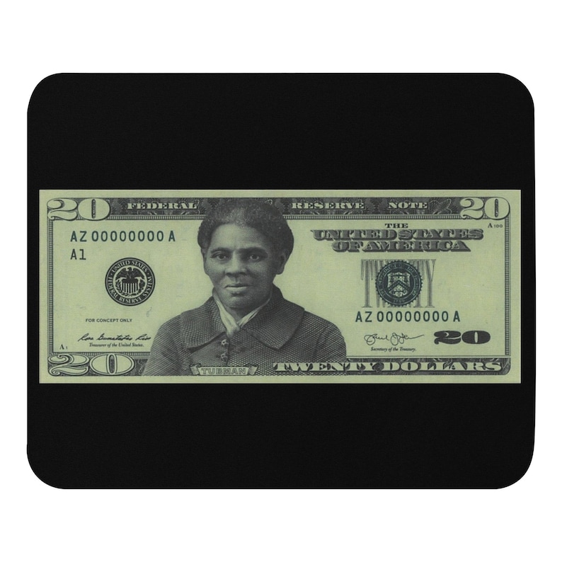 Harriet Tubman 20 Dollar Bill Mouse Pad Black History Mouse - Etsy
