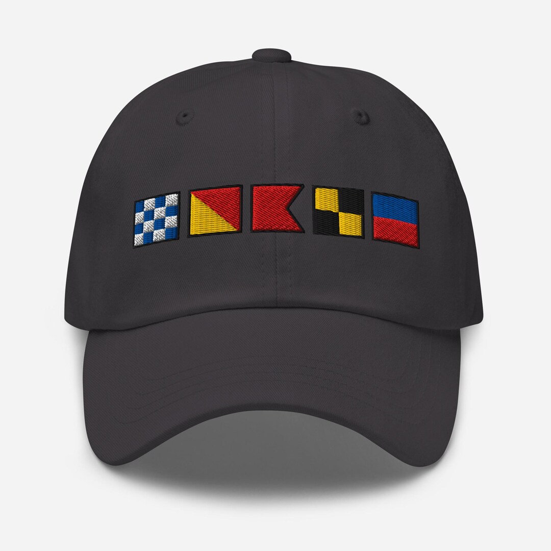 NOBLE Spelled Out With Embroidered Nautical Signal Flags Dad Hat - Etsy