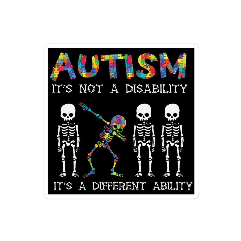 Autism Support Bubble-free Stickers Autism Awareness Autism - Etsy