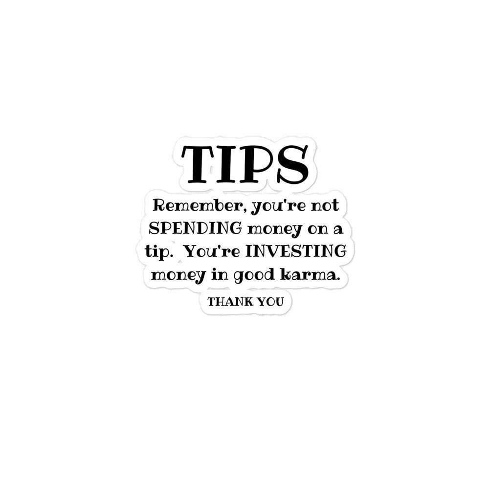Funny Tip Jar Bubble-free Stickers, Tip Jar Signs, Tip Jar Labels ...