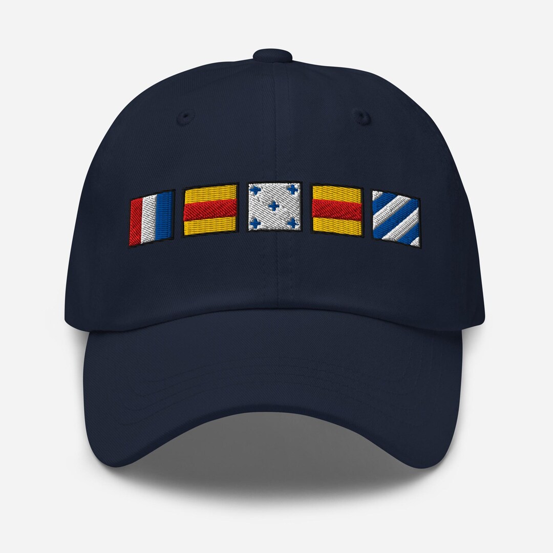T2026 Spelled Out With Embroidered Nautical Signal Flags Dad Hat - Etsy