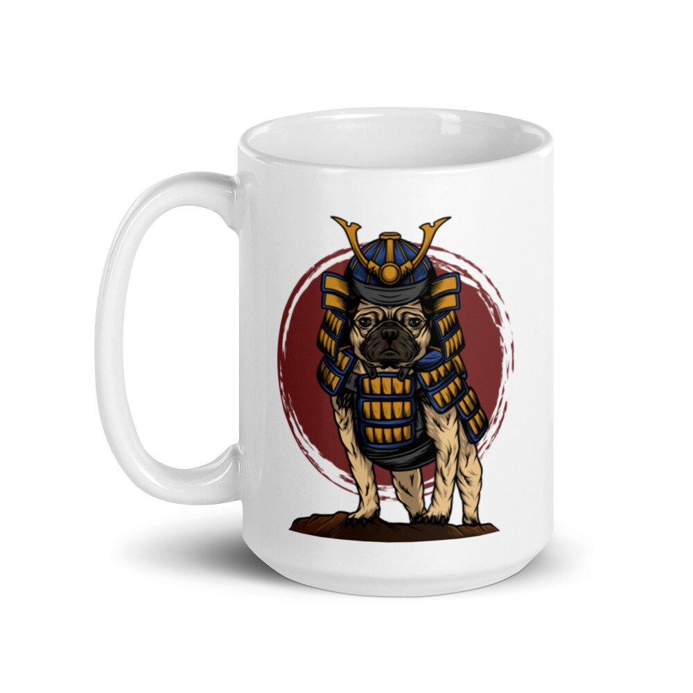 Funny Pug Mug, Samurai Pug, Pug Lovers Mug, Gift for Pug Owners - Etsy