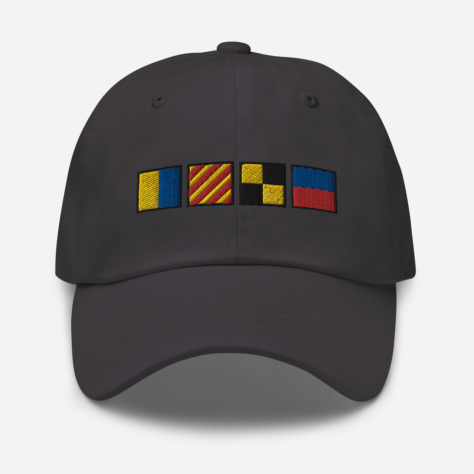 KYLE Spelled Out With Nautical Flags Dad Hat, Personalized Semaphore ...