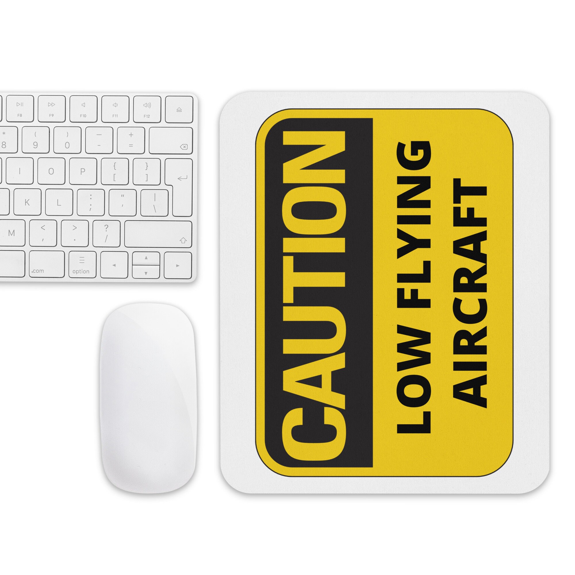Caution Low Flying Aircraft Mouse Pad, Gift for Pilot, Pilot Mouse Pad ...