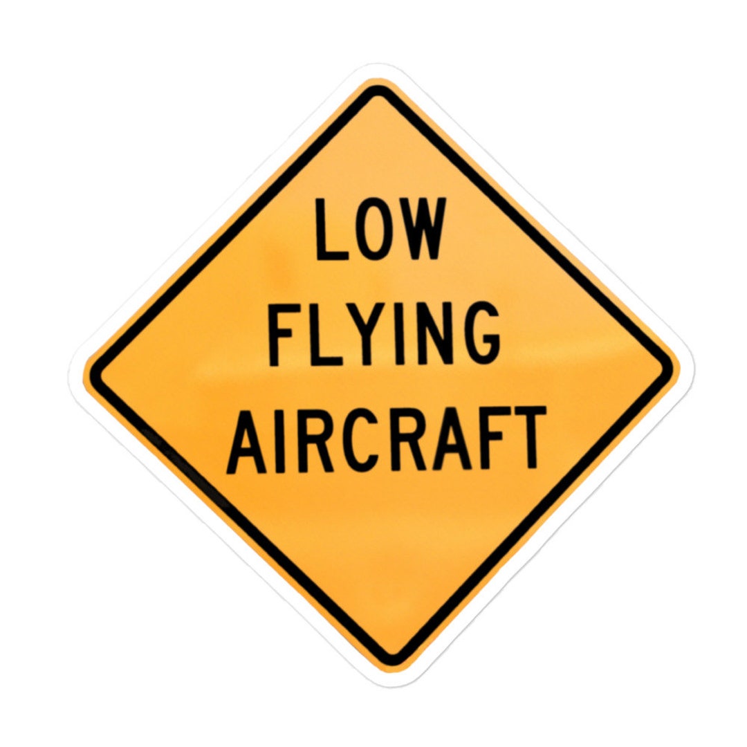 Low Flying Aircraft Bubble-free Sticker, Ultralight Pilot Sticker ...