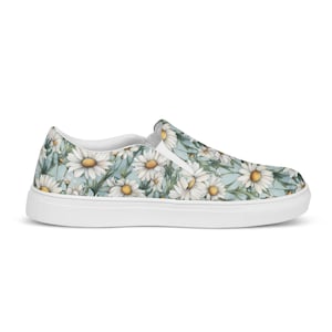 Women’s April Birth Flower Slip-on Canvas Shoes, April Daisy - Etsy