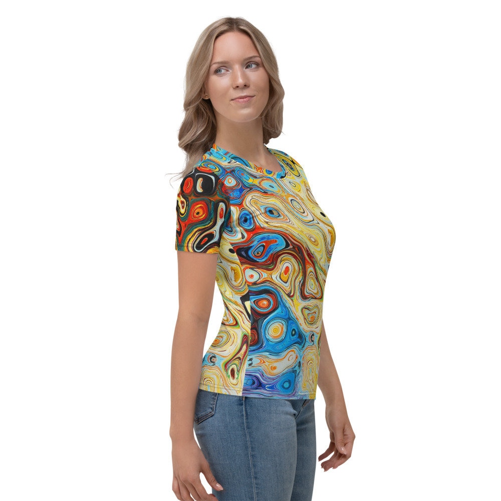 Abstract Art Women's T-shirt All Over Print Shirt - Etsy