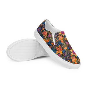 Women’s Batik Inspired Print Slip-on Canvas Shoes, Women's Casual ...