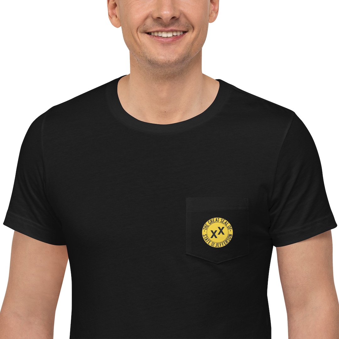 The Great Seal of the State of Jefferson Unisex Pocket T-shirt - Etsy