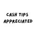 Tip Jar Bubble-free Stickers, Tip Jar Sign, Cash Tips Appreciated ...