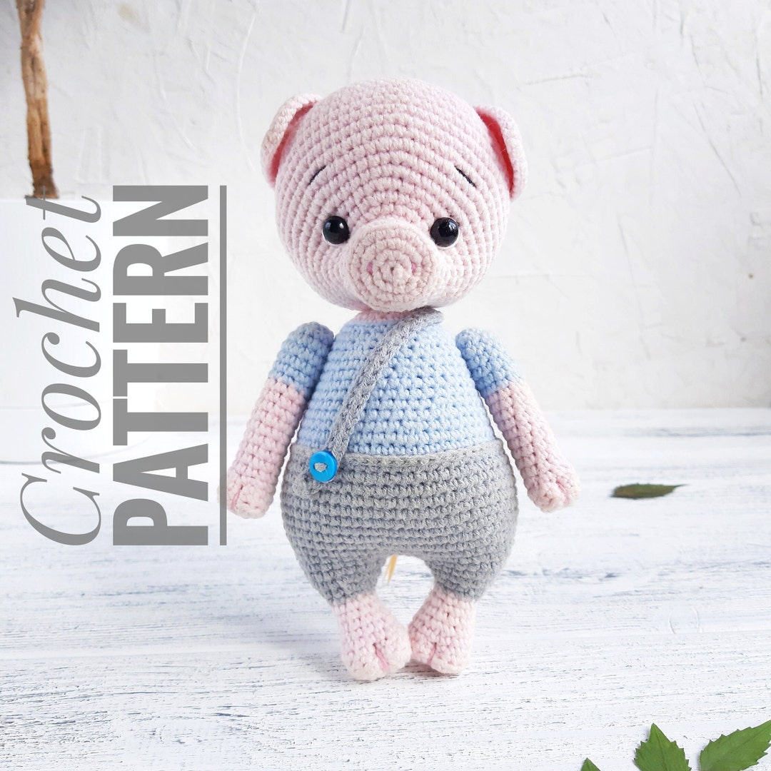 Piglet Crochet Pattern in English. Amigurumi Pig.amigurumi - Etsy
