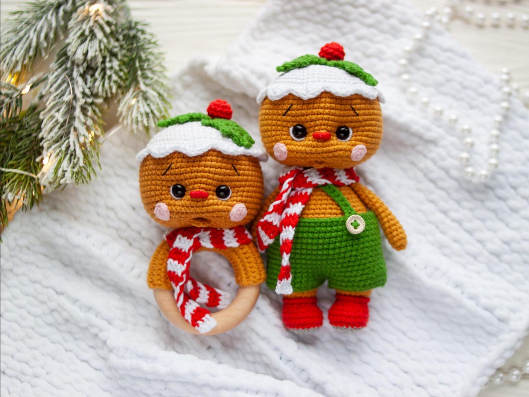 Gingerbread Man Gift Box for Pregnancy Mom. Christmas Newborn Gift Set ...