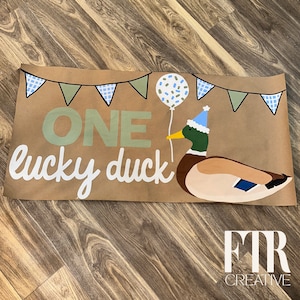 Baby Shower Banner - Hand Painted Custom Party Banner- Kraft Paper ...