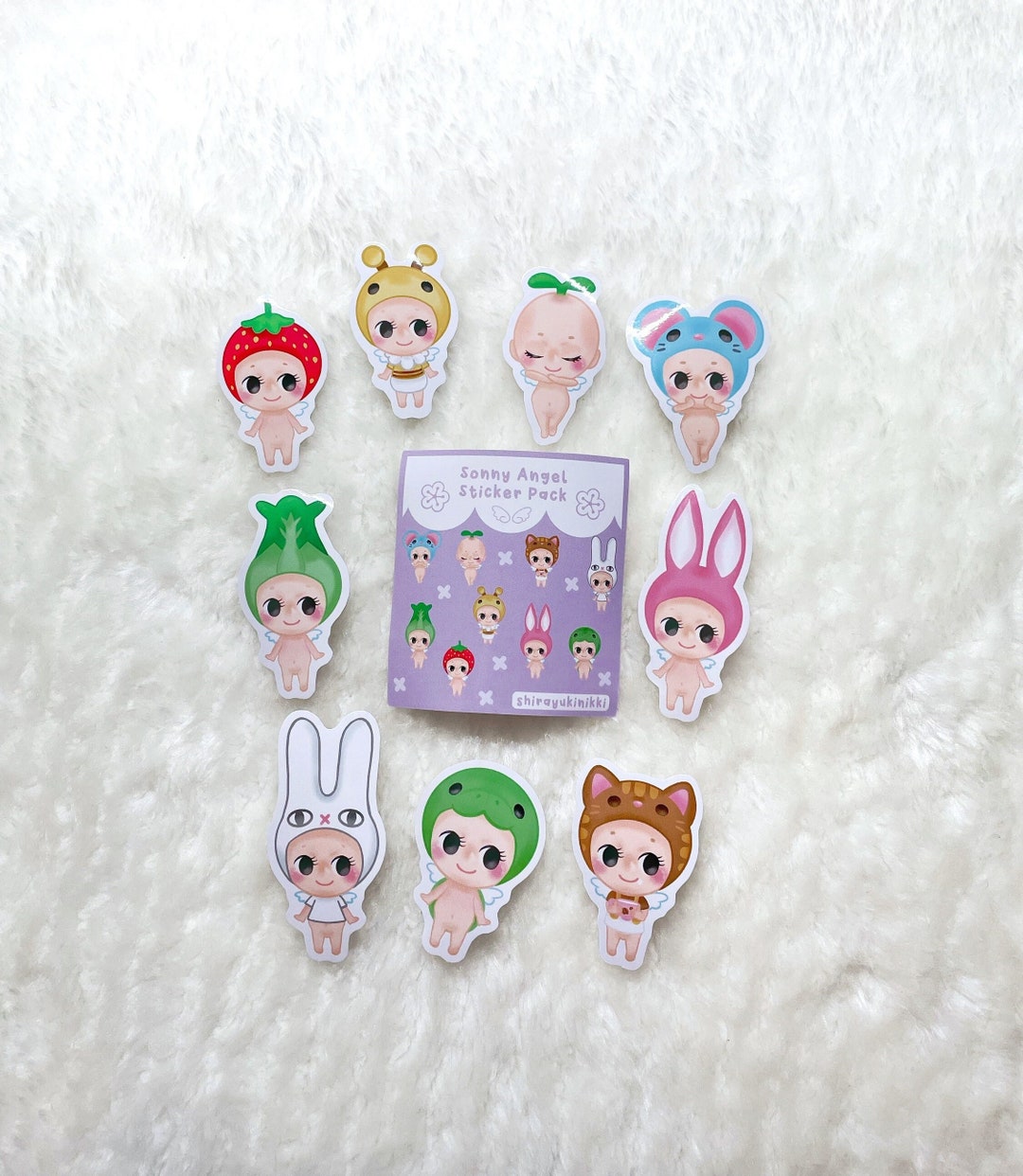 Angel Babies Sticker Pack | Vinyl Waterproof Stickers With Gloss Finish ...