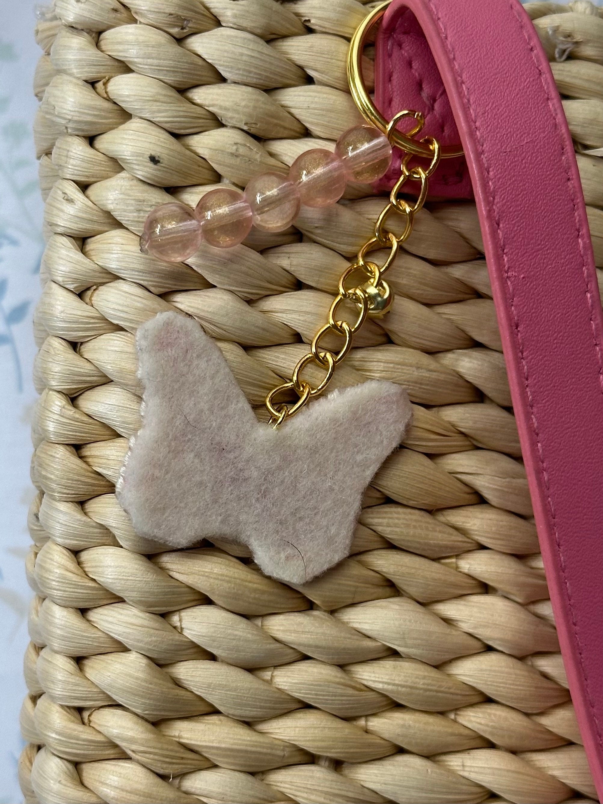 Pink Butterfly Keychain- Cross-stitch Butterfly Keychain - Etsy