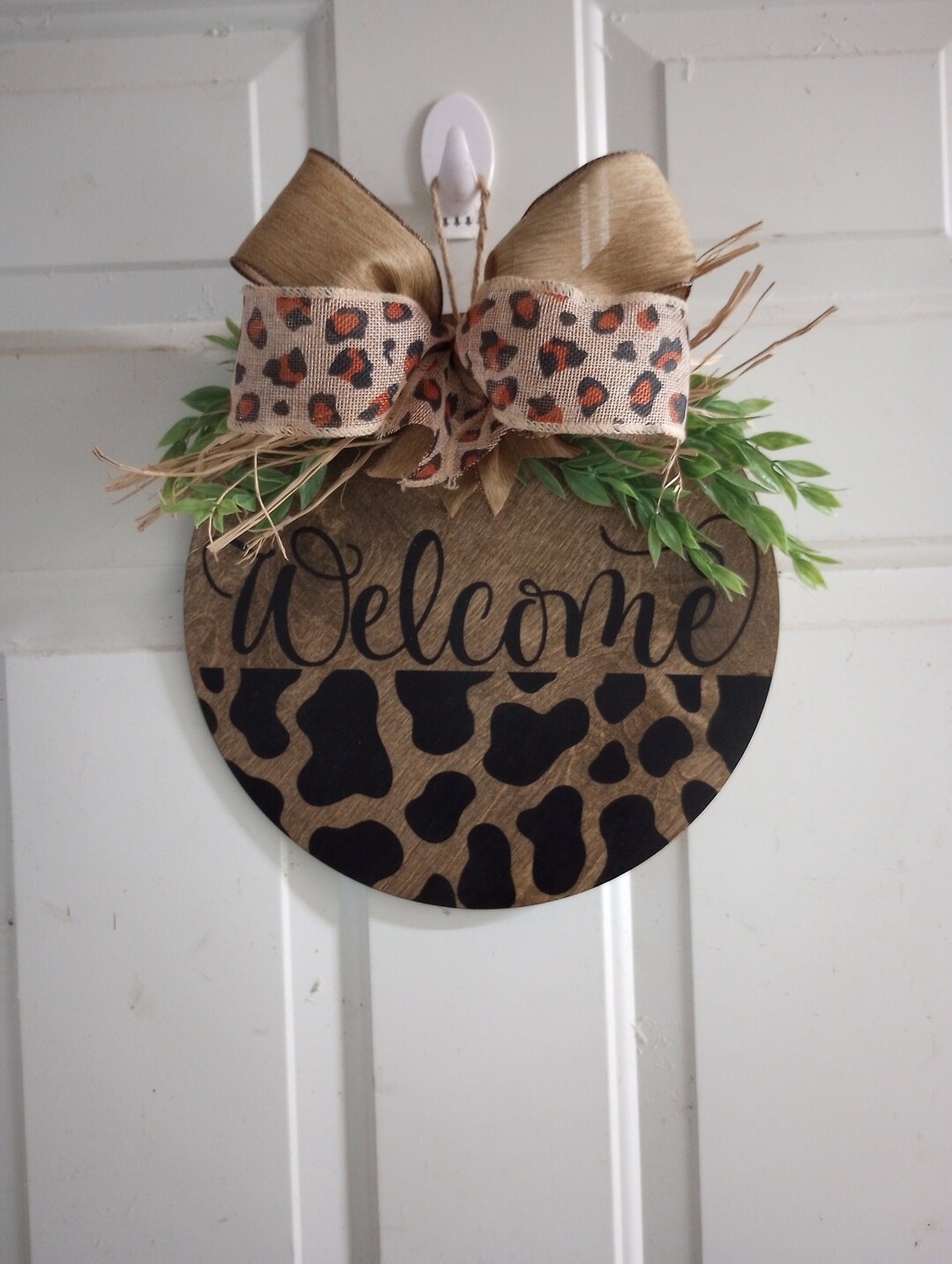 Welcome | Welcome Sign | Welcome Cow Print | Cow Print Sign | Cow Print ...