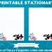 Orca Printable Stationary Digital Download, US Letter Paper 8.5 X 11 ...