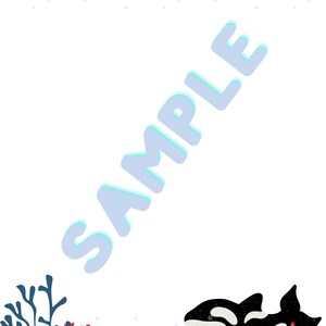Orca Printable Stationary Digital Download, US Letter Paper 8.5 X 11 ...