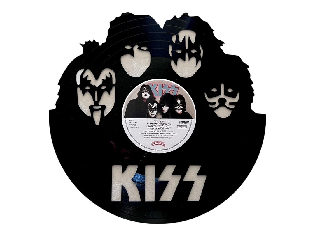 KISS Vinyl Record Art - Etsy