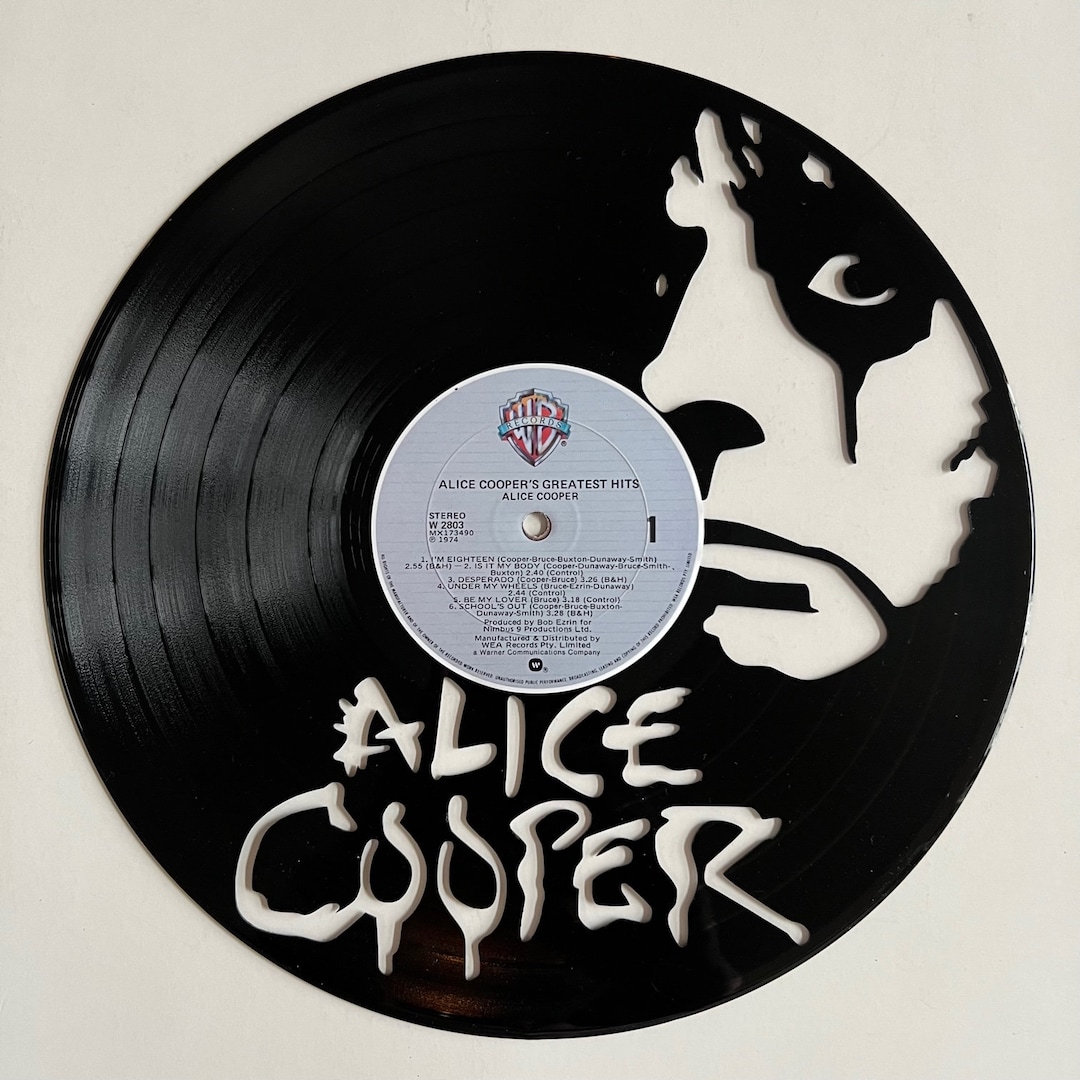 Alice Cooper Vinyl Record Art - Etsy