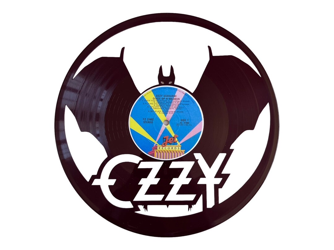 Ozzy Bat Vinyl Art - RED Vinyl - Etsy