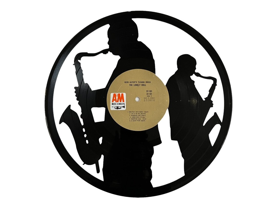 Jazz Sax Duo Vinyl Record Art - Etsy