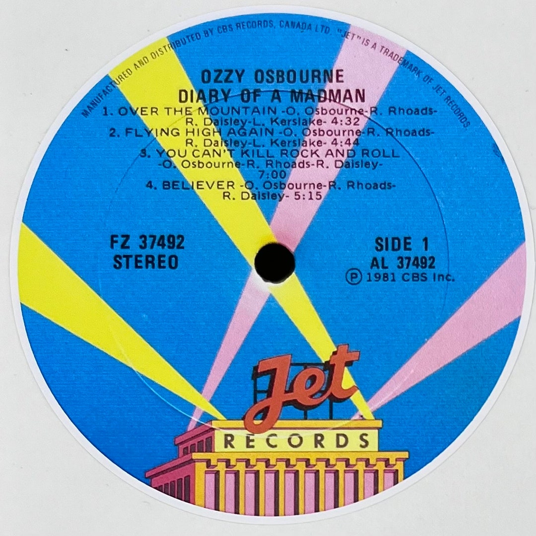 Ozzy 4 Inch Round Vinyl Sticker - Etsy