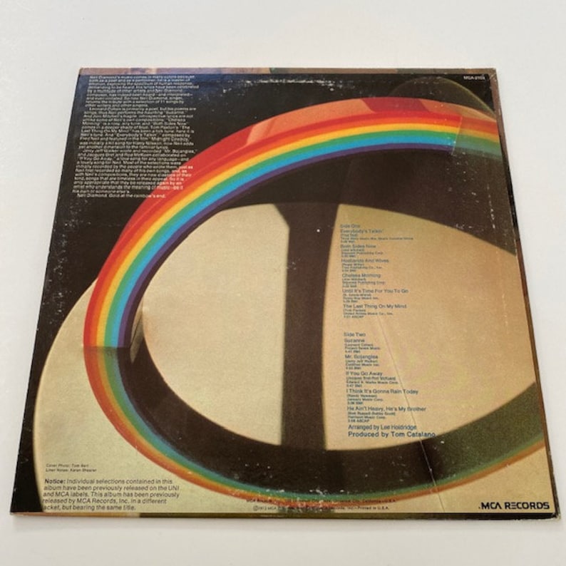 Neil Diamond Rainbow 1973 - Etsy