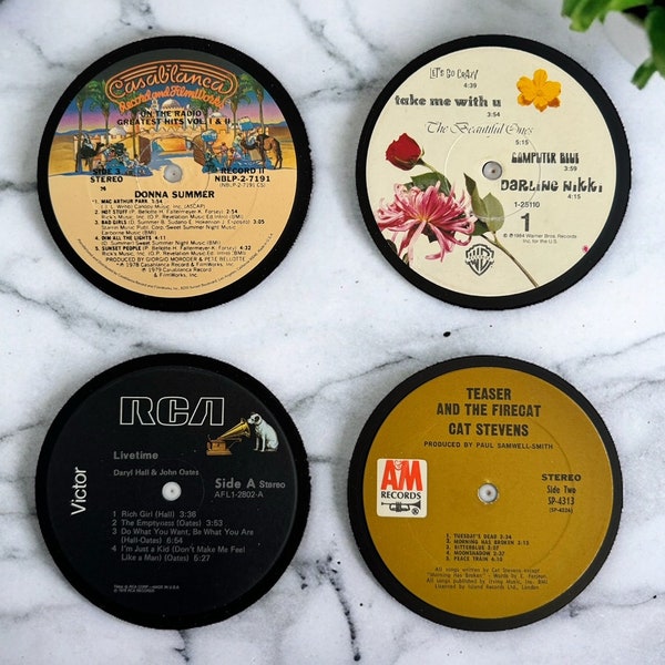 Vinyl Coasters - Etsy