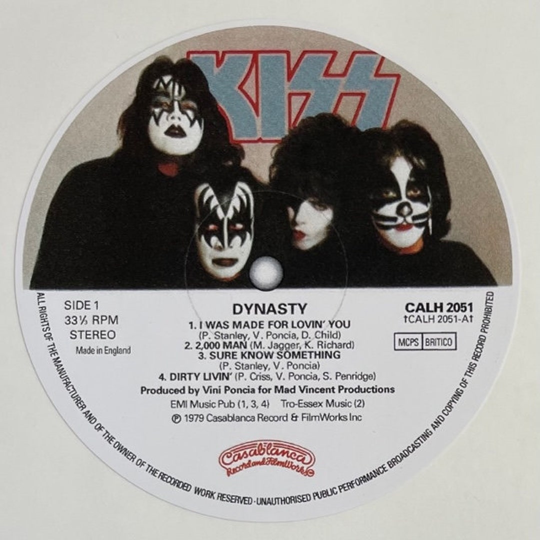 KISS 4 Inch Round Vinyl Sticker - Etsy