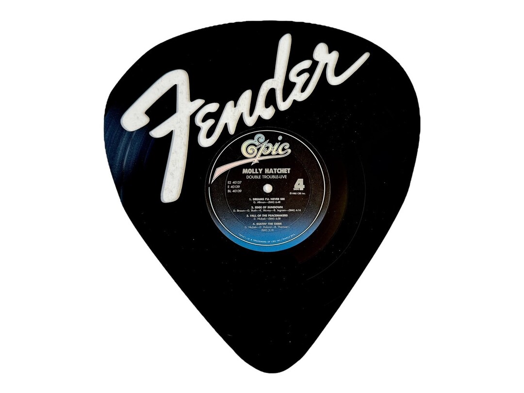 Guitar Vinyl Record Art - Fender - Etsy
