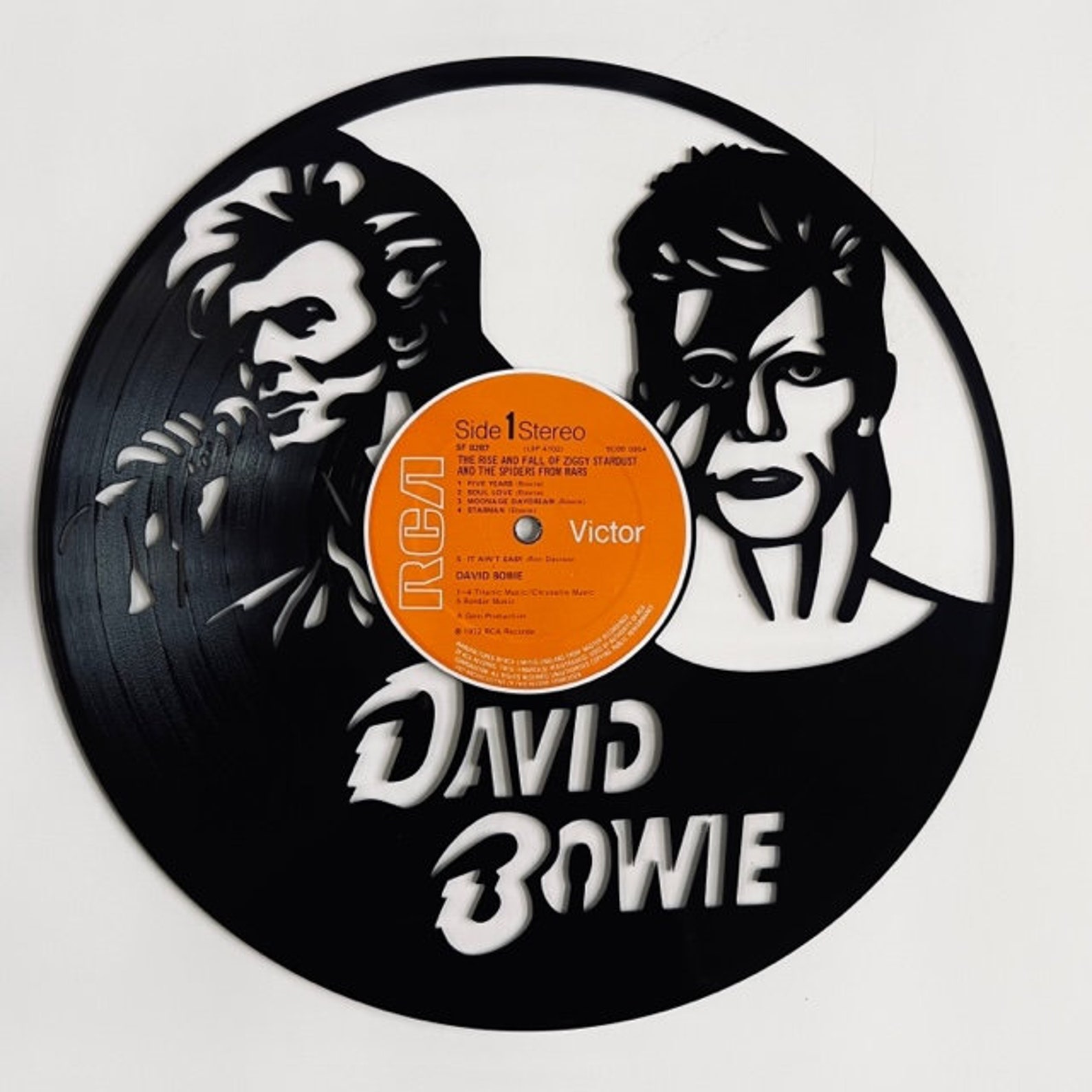 David Bowie Vinyl Record Art - Etsy
