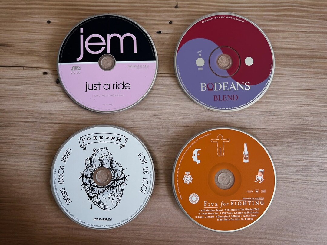 CD Compact Disc Record Drink Coasters set of 4 - Etsy