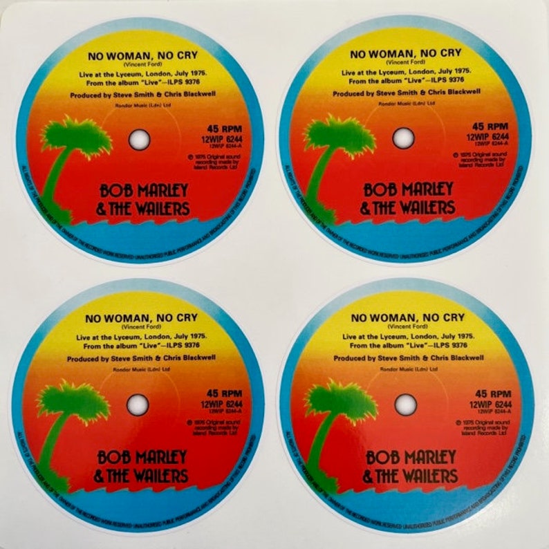 Bob Marley 4 Inch Round Vinyl Stickers - Etsy