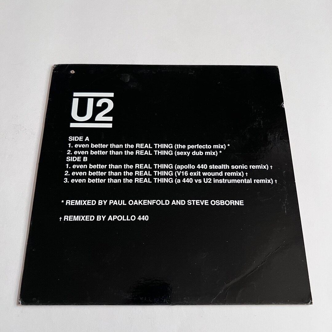 U2 Even Better Than the Real Thing REMIXES 1992 12' Single RARE - Etsy