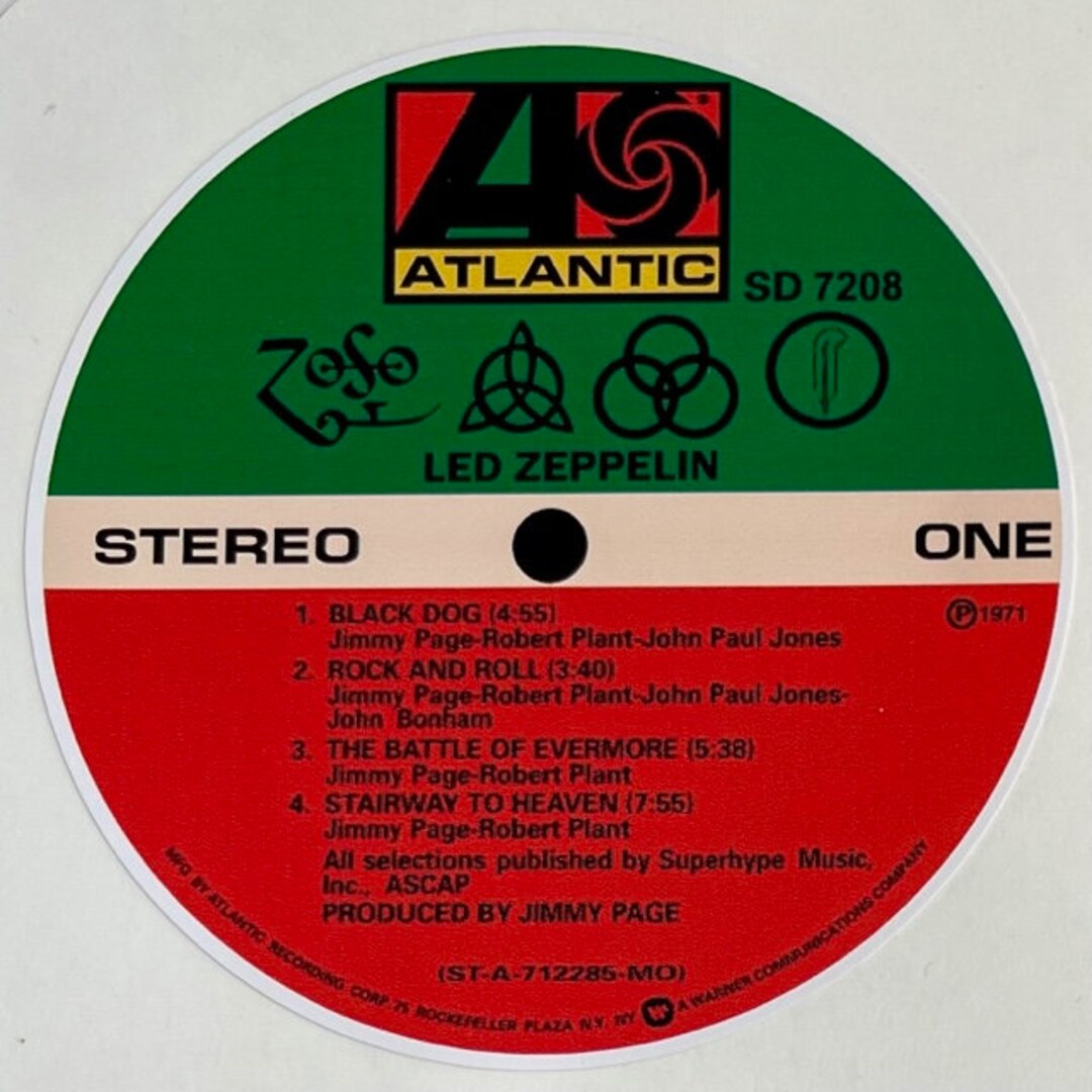 Led Zeppelin 4 Inch Round Vinyl Sticker - Etsy