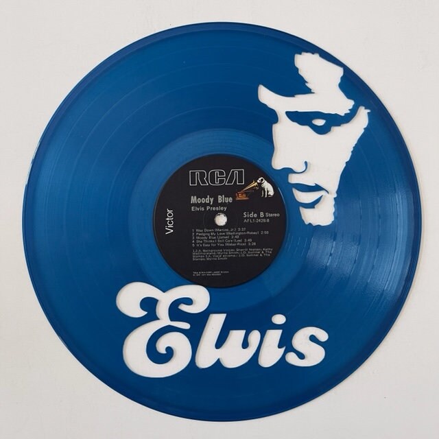 Elvis Vinyl Art | Etsy