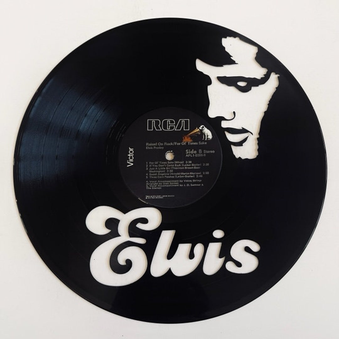 Elvis Vinyl Art - Etsy